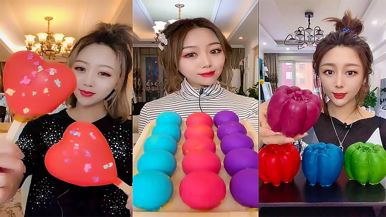 ASMR EATING SHOW - 💙 CRUNCHY EATING MOUTH SOUNDS - SATISFYING SOFT ...