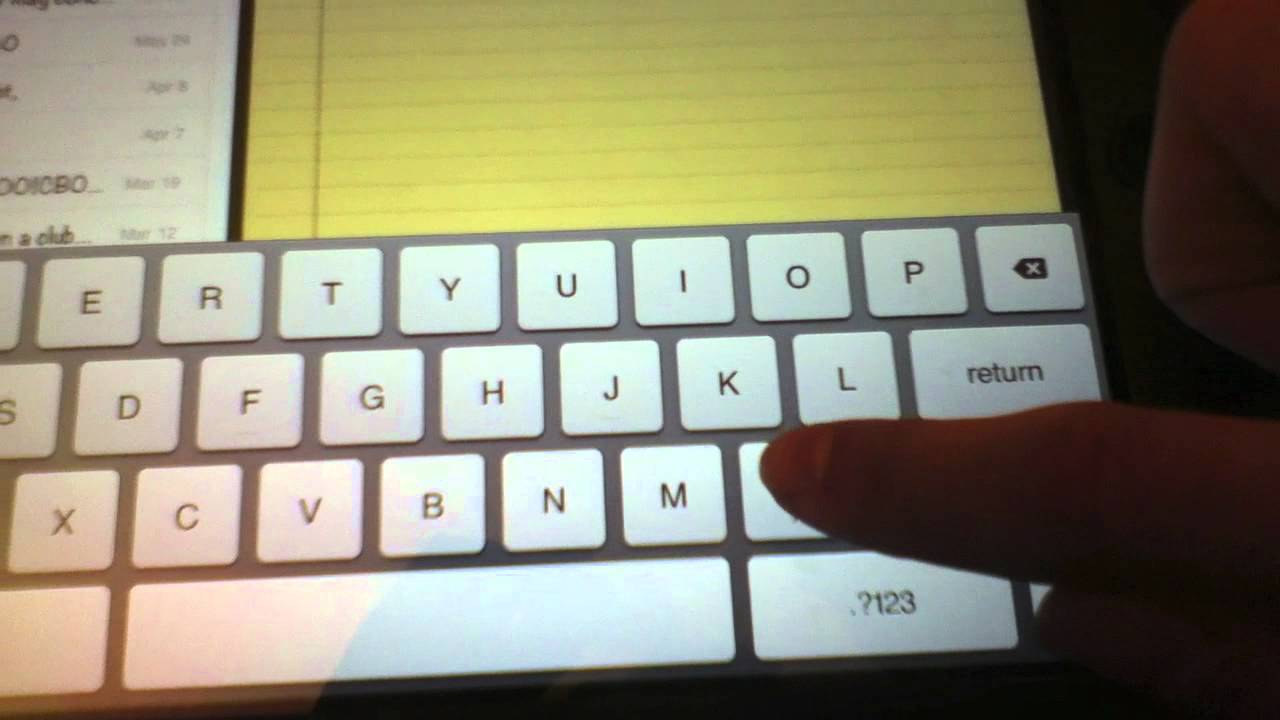 The iPad Keyboard Flick hidden feature! - YouTube