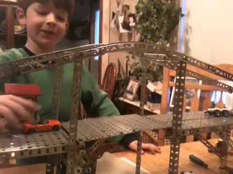 Erector Set Drawbridge - YouTube