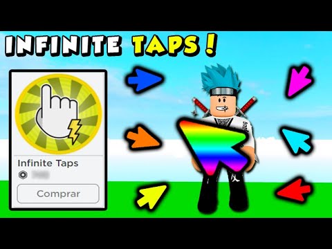 USEI O INFINITE TAPS E CONSEGUI 999.999.999 DE TAPS NO ROBLOX *MUITO ...
