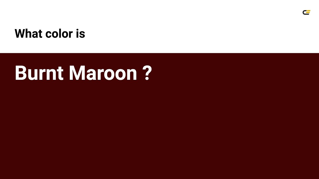 Maroon Color Code
