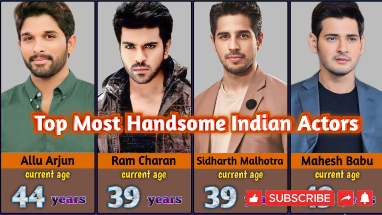 Top Most Handsome South Indian Actors on 2024 #age compared - YouTube