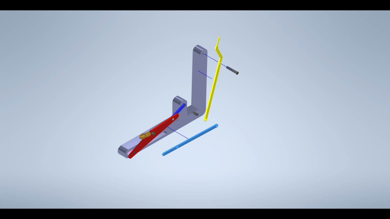Custom designed elliptical cross trainer exploded view - YouTube