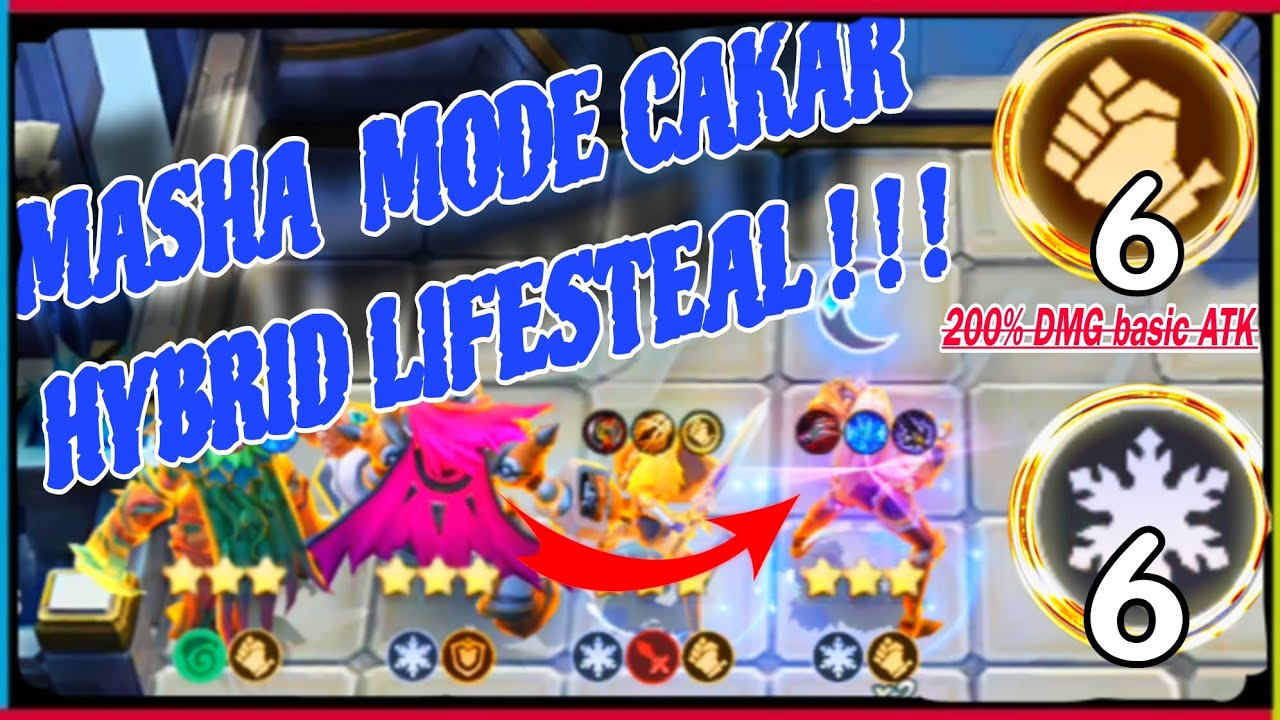 MASHA FULL HYBRID LIFESTEAL | MENINGKATKAN 200% DMG Basic ATK | MAGIC ...