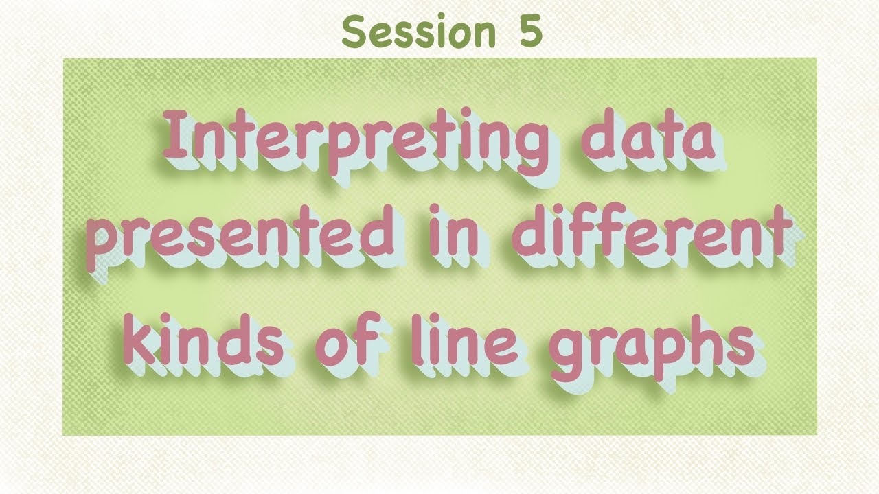 Interpreting data presented in different kinds of line graphs - YouTube