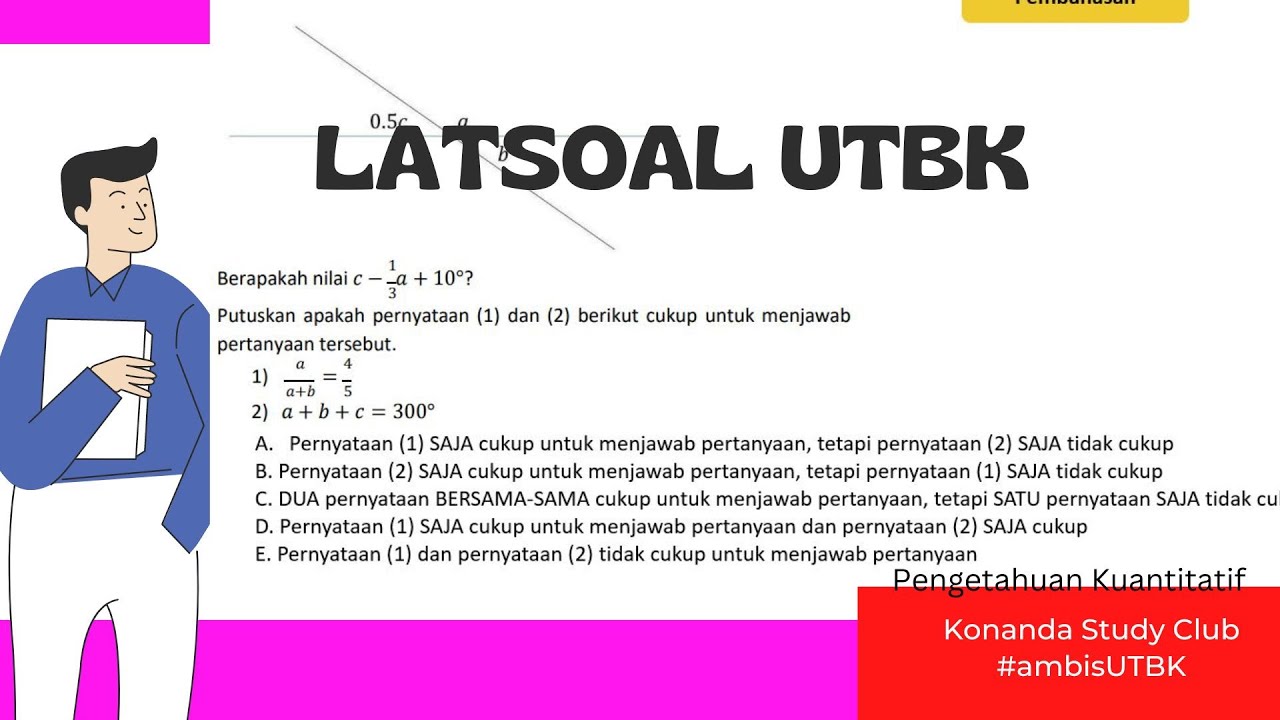 Latihan Soal UTBK subtes Pengetahuan Kuantitatif - Sudut | #ambisutbk ...