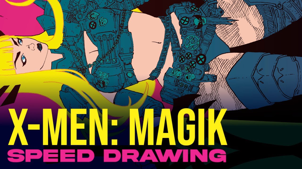 X-Men's Magik Time-lapse Drawing - YouTube
