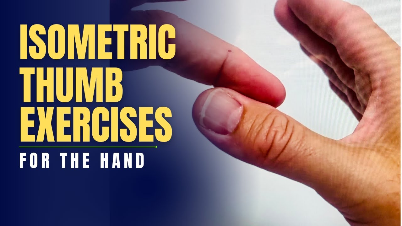 Isometric Resisted Thumb Exercises - YouTube