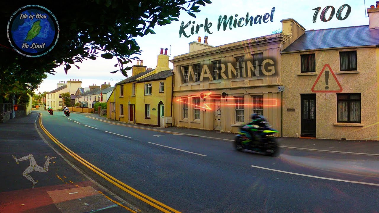 Racing through the village of Kirk Michael - TT circuit - YouTube