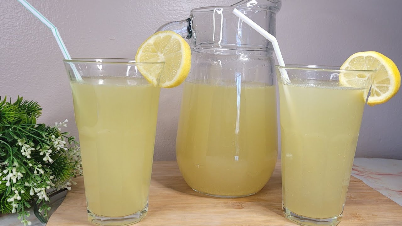 homemade fresh lemon juice - YouTube