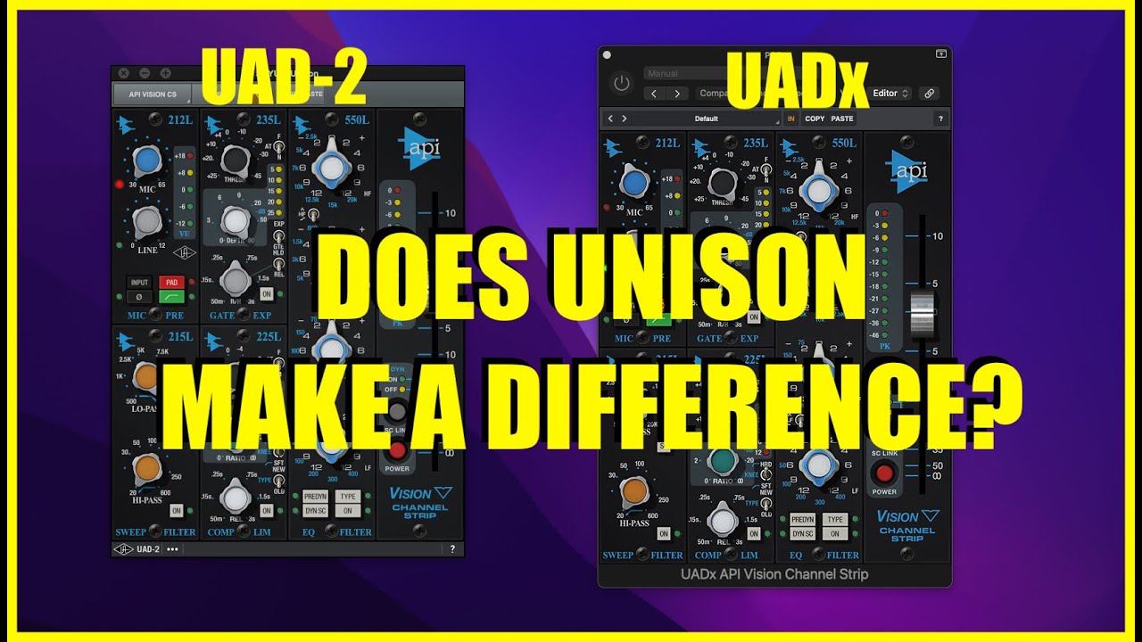UAD -2 vs UADx: Unison Difference? - YouTube