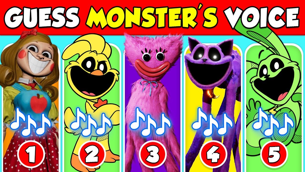 🔊 Guess the Smiling Critters Voice 🎵🎤 Poppy Playtime Characters ...