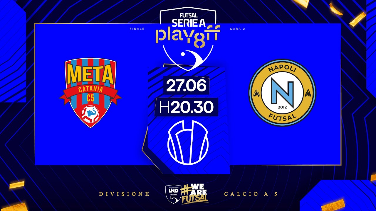 Meta Catania-MoMap Napoli Futsal 3-2 | Serie A 2024/2025 | Playoff ...
