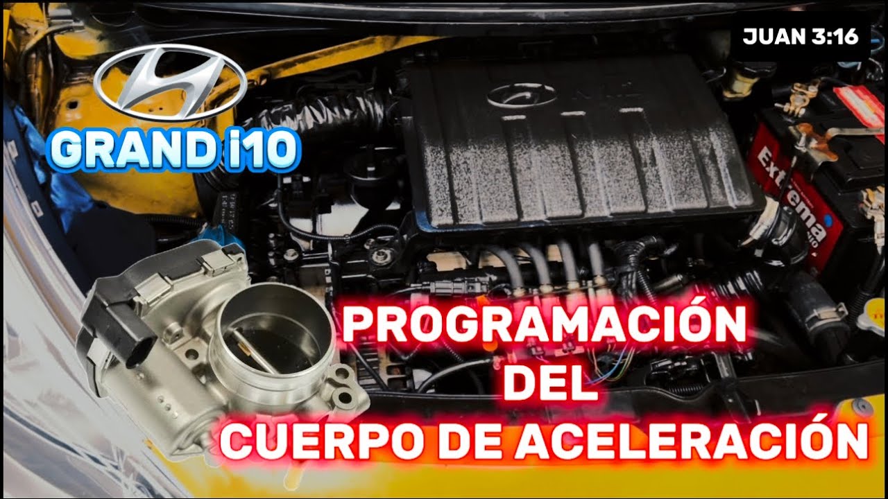 PROGRAMACIÓN DEL CUERPO DE ACELERACIÓN DEL HYUNDAI GRAND i10 1.25 - YouTube