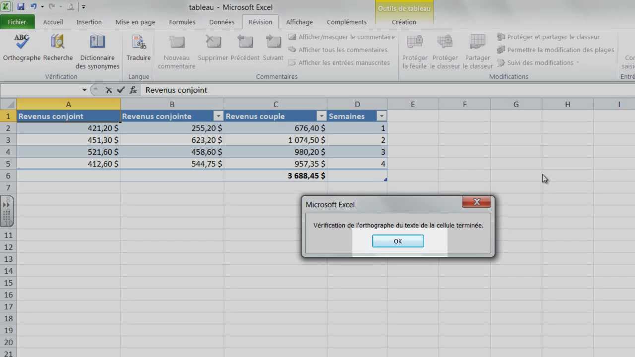 Réviser un classeur Excel.mp4 - YouTube