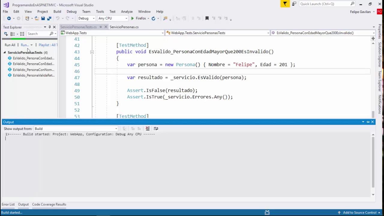 Refactorizar | Pruebas | Programando en ASP.NET MVC 5 - YouTube