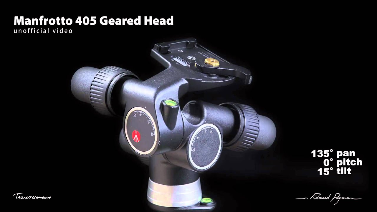 Manfrotto 405 geared head - YouTube