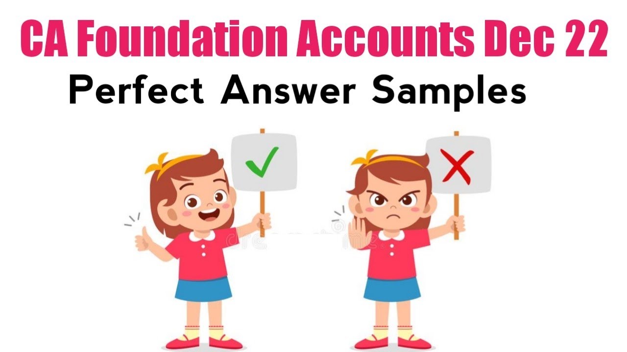 CA Foundation Accounts Ideal Paper Sample ! CA Foundation Accounts Dec ...