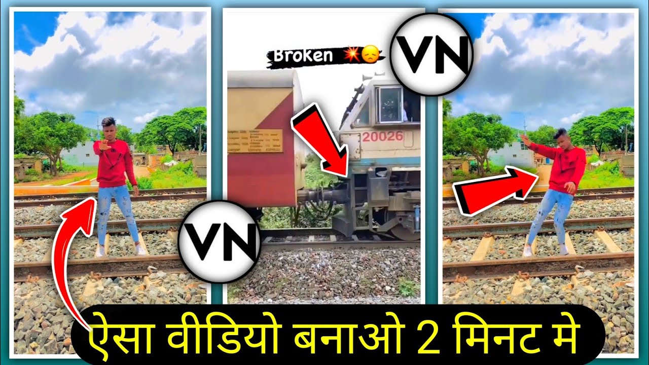 Train Viral Reel Video Editing || Fake Train Accident Reels Video ...
