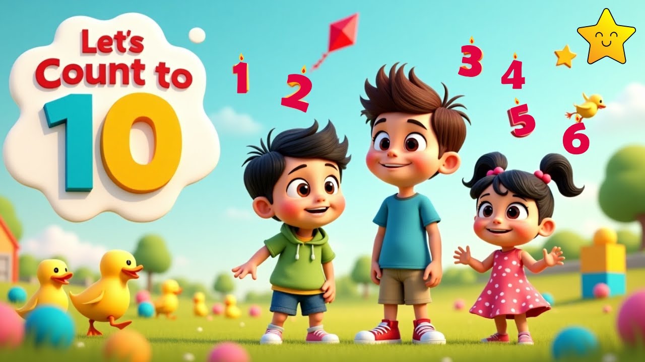 Let’s Count to 10! 🔢🎶 Fun Preschool Learning with Alex, Lily & Oliver ...