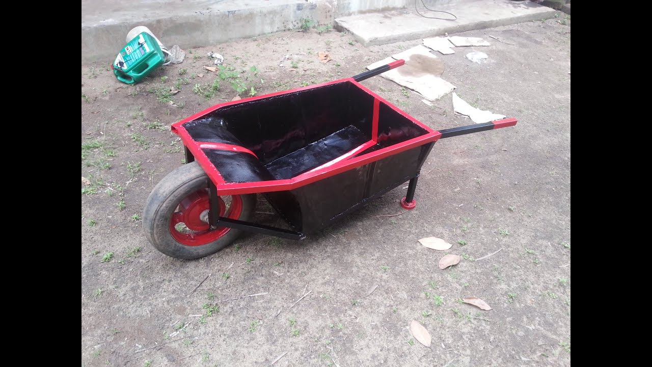 Home Made Wheel Barrel | MakerMan - YouTube