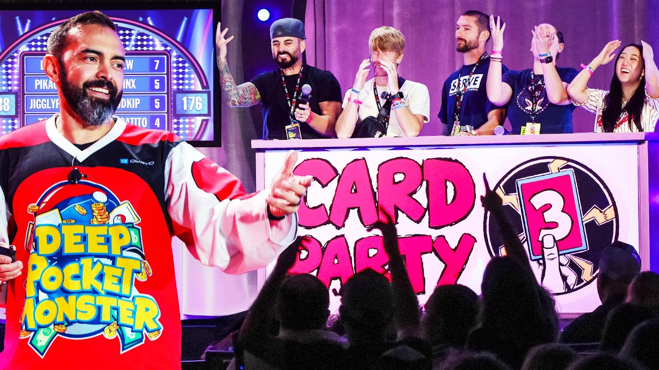 Pokémon YouTubers Face Off in Family Feud at Card Party Seattle - YouTube