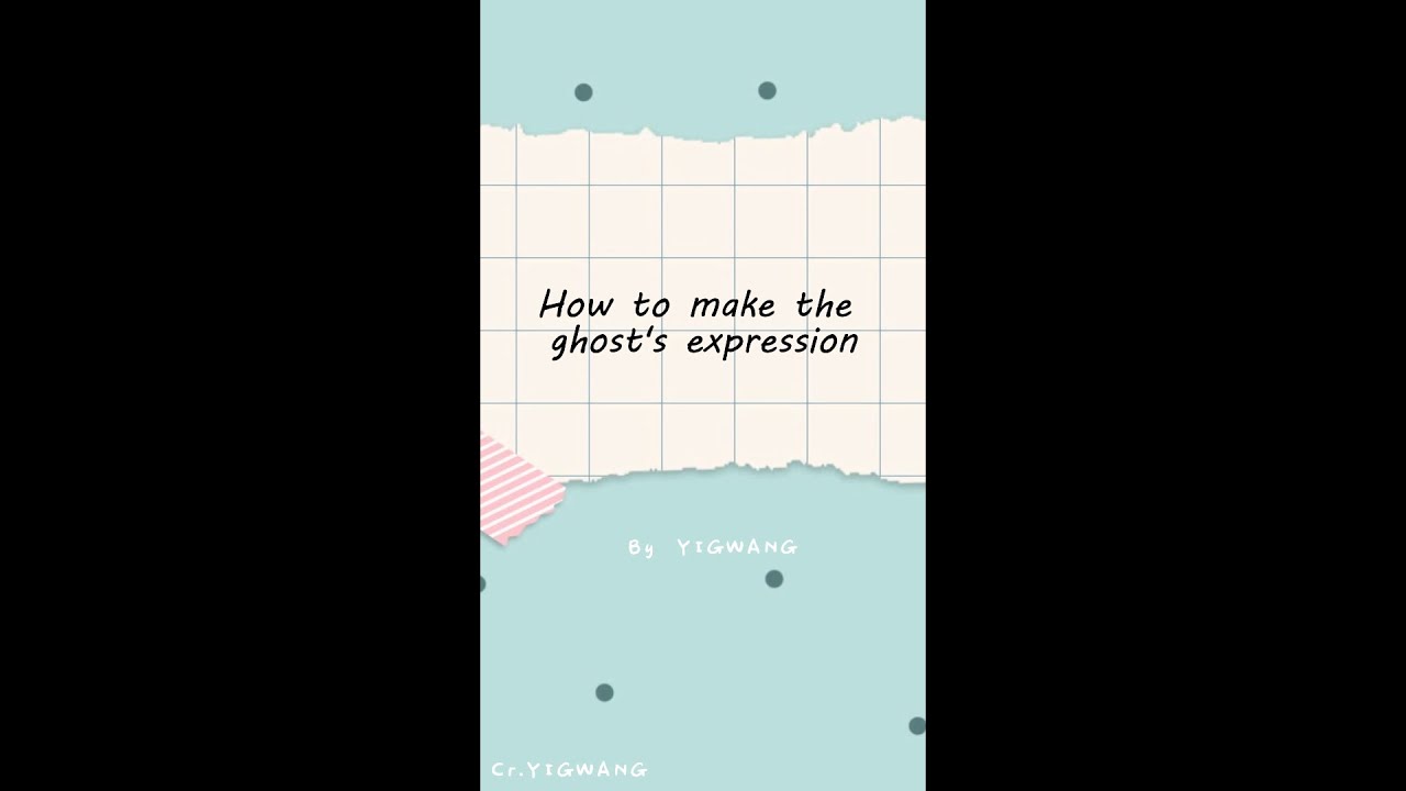 [ 7 ] How to make the Ghost's face - YouTube