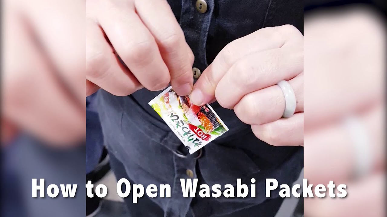 How to Open Wasabi Packets - YouTube