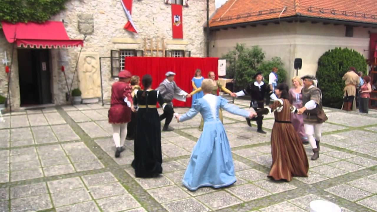Traditional dance in Bled Castle - YouTube