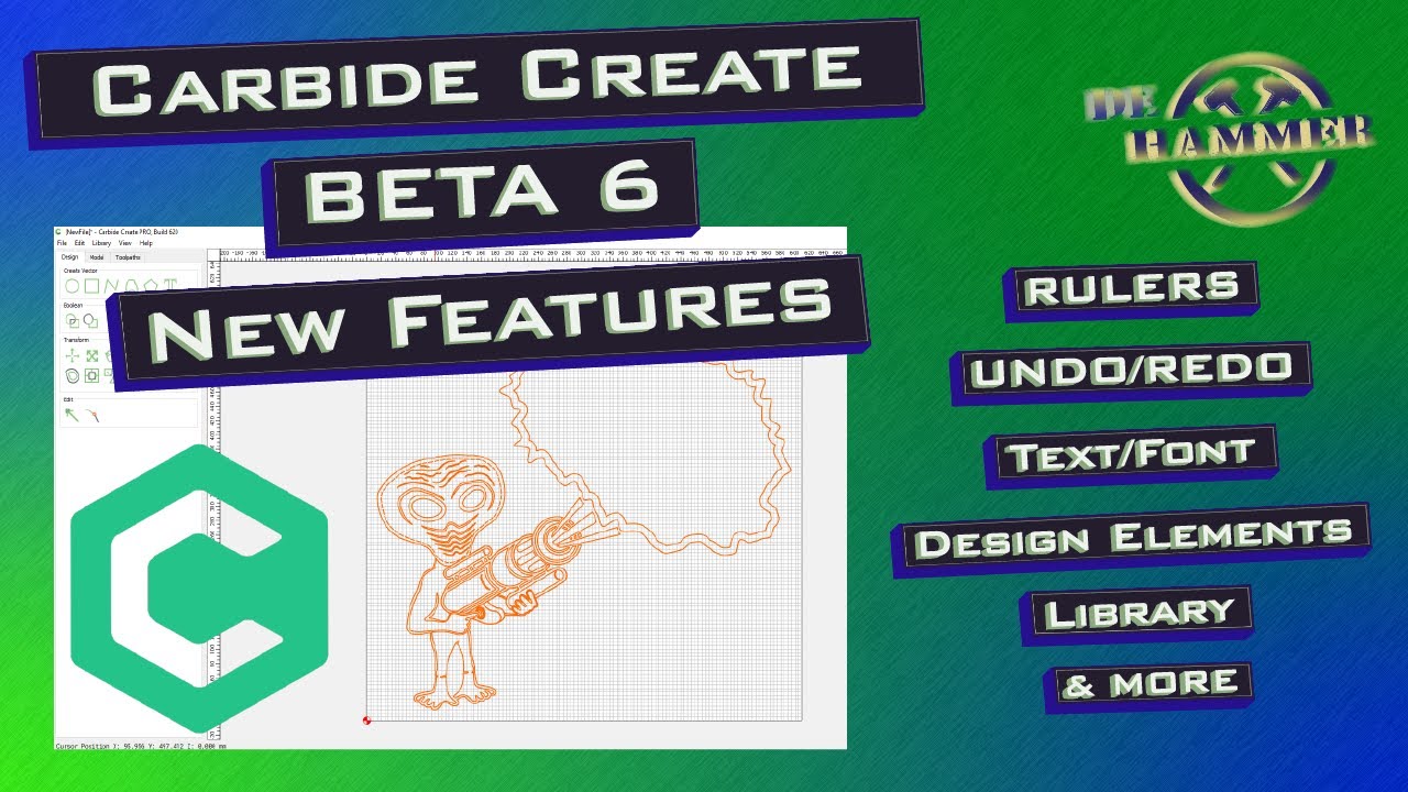 Carbide Create BETA 6 New Features & Updates - Rulers, Undo/Redo, Text ...