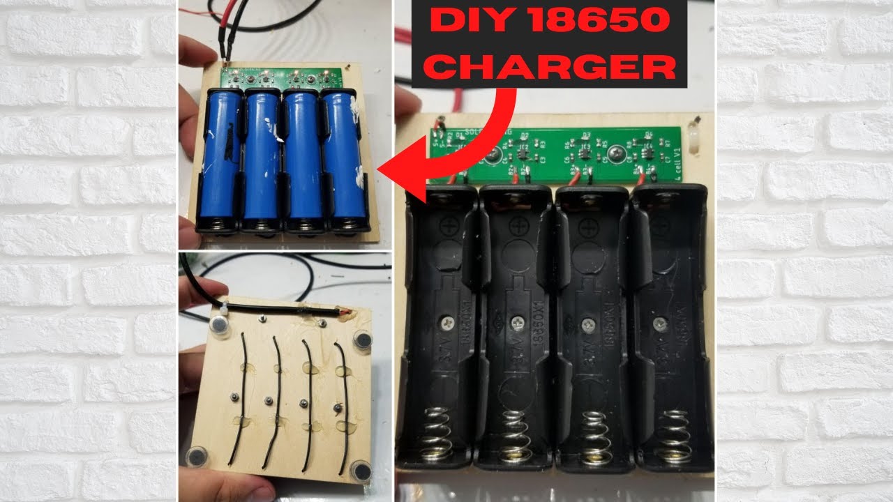 DIY 18650 4 bay charger! - YouTube