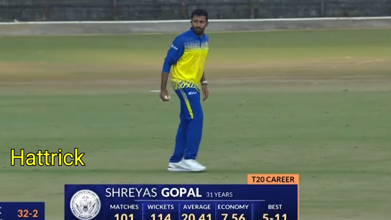 CSK's Shreyas Gopal dazzles with hattrick out Hardik Pandya Brothers ...