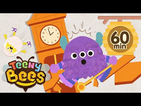 Hickory Dickory Dock + More | ‪@TEENYBEES | Toddler Learning Video | Nursery Rhymes & Kids song