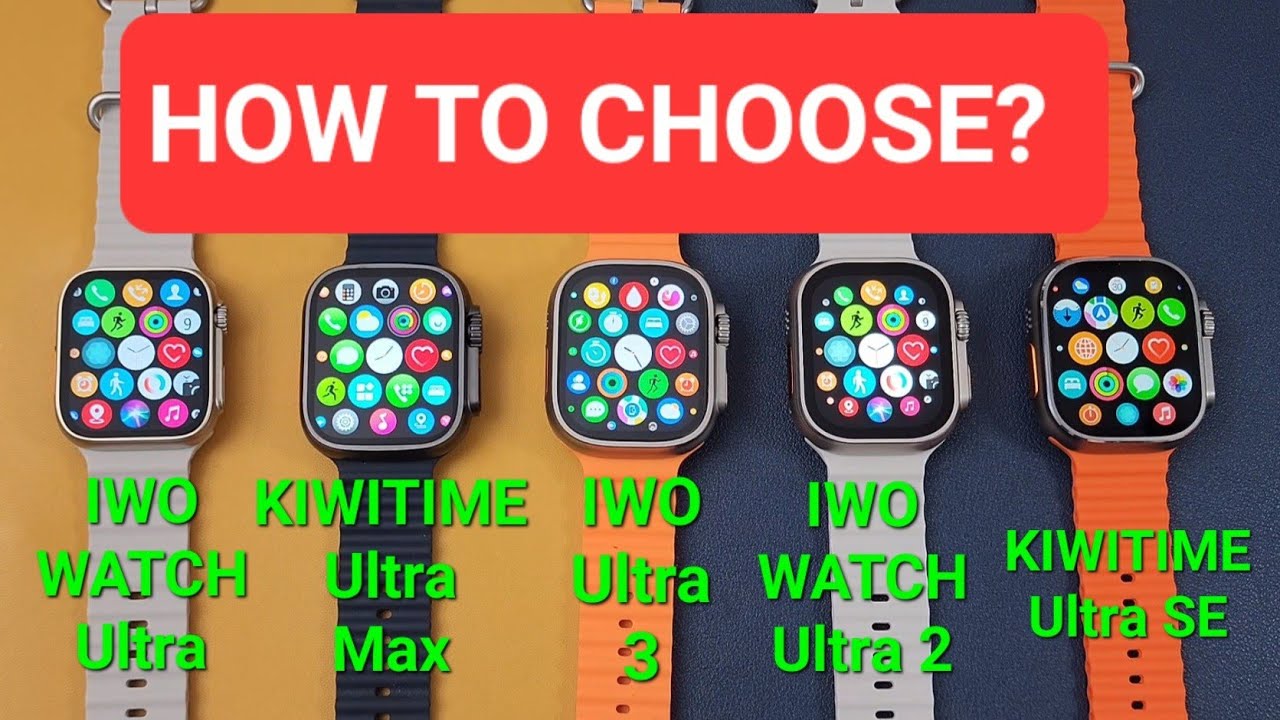 How to Choose a Watch Ultra Copy?IWO WATCH Ultra, Ultra 2, KIWITIME IWO ...