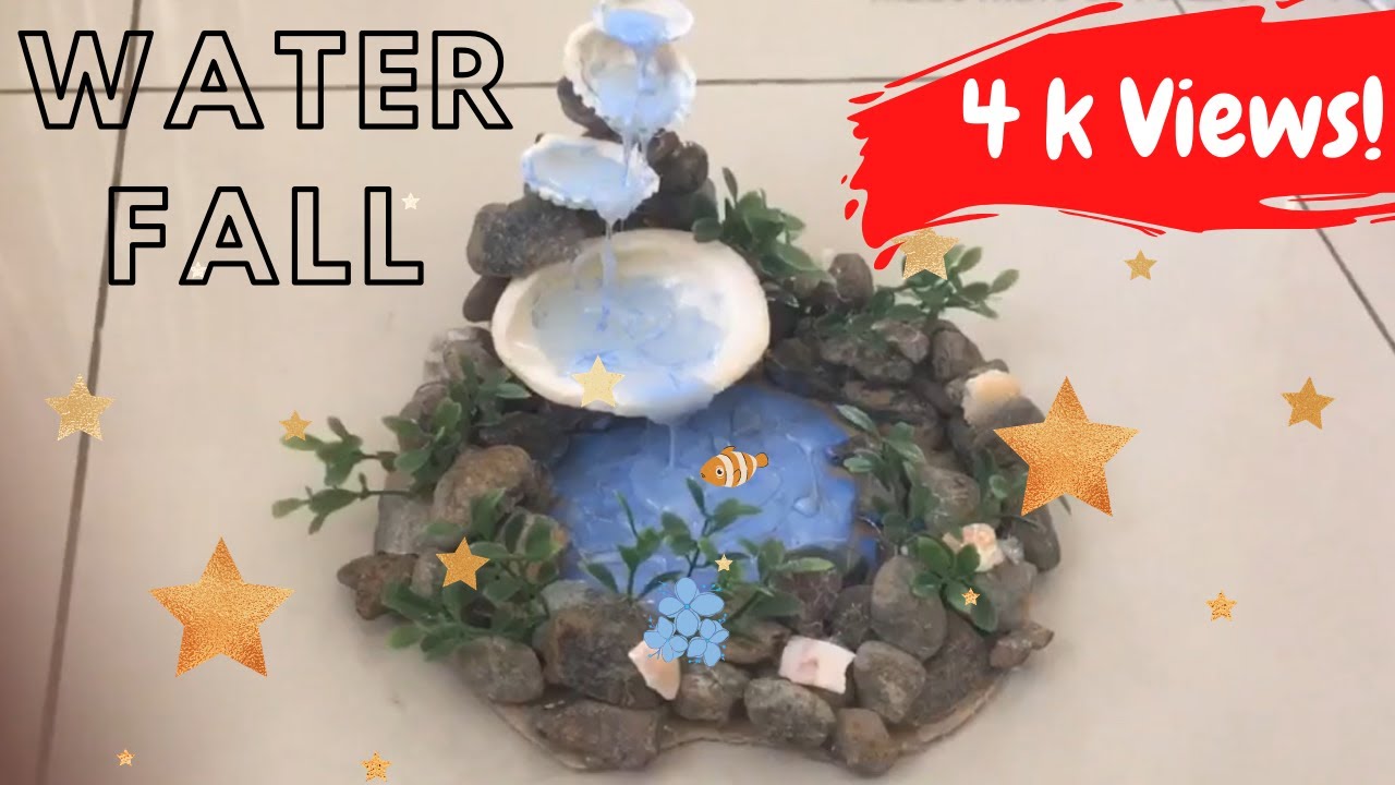 How to make a waterfall (easy tutorial) or easy waterfall DIY by Hayah ...