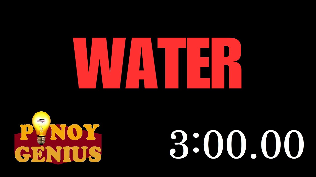 "WATER" - Pinoy Henyo Word (with 3-minute timer) | Pinoy Genius - YouTube