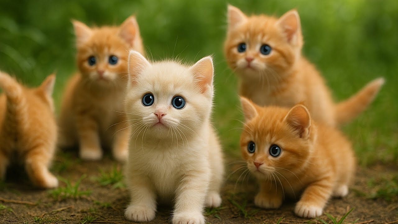 Adorable Kittens Playing Outside | Cute Cat Moments in Nature - YouTube