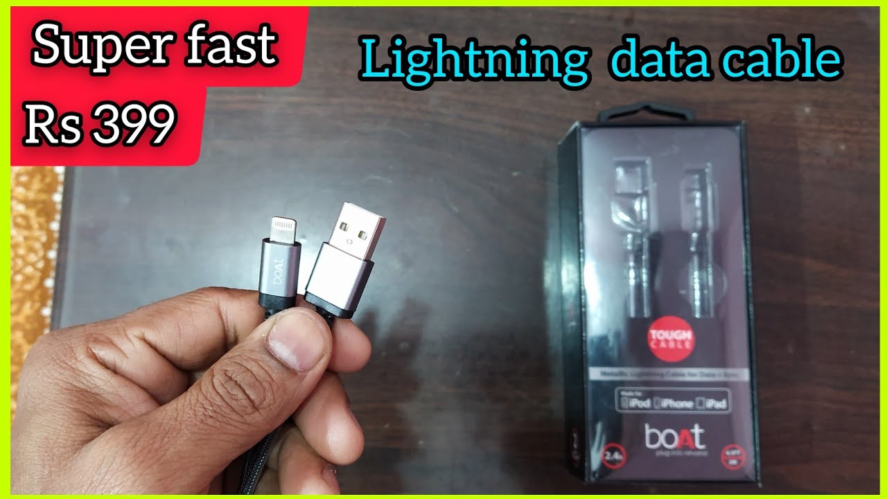#Boat Lightning cable unboxing Review🔋📲 - YouTube