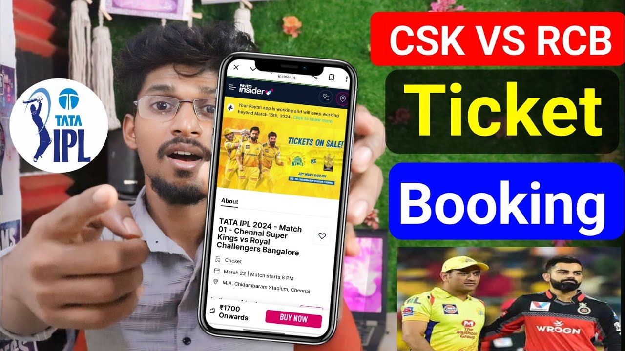 Chennai VS RCB IPL IPL ticket booking 2024 I how to book IPL ticket CSK vs RCB online 2024 - YouTube