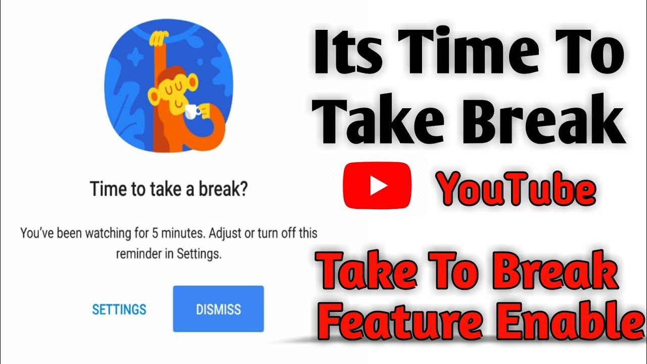 YouTube mein reminder Kaise set Karen || Youtube update Take Break ...