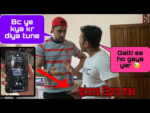Anas Pathan(@DelhisehuAnasPathan ) ka Iphone 13pro Max tod diya ...