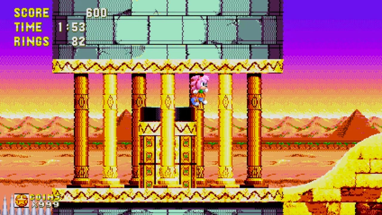 Sonic 3 & Knuckles "Origins": Sandopolis Zone Act 1 (Hyper Amy) [1080 ...