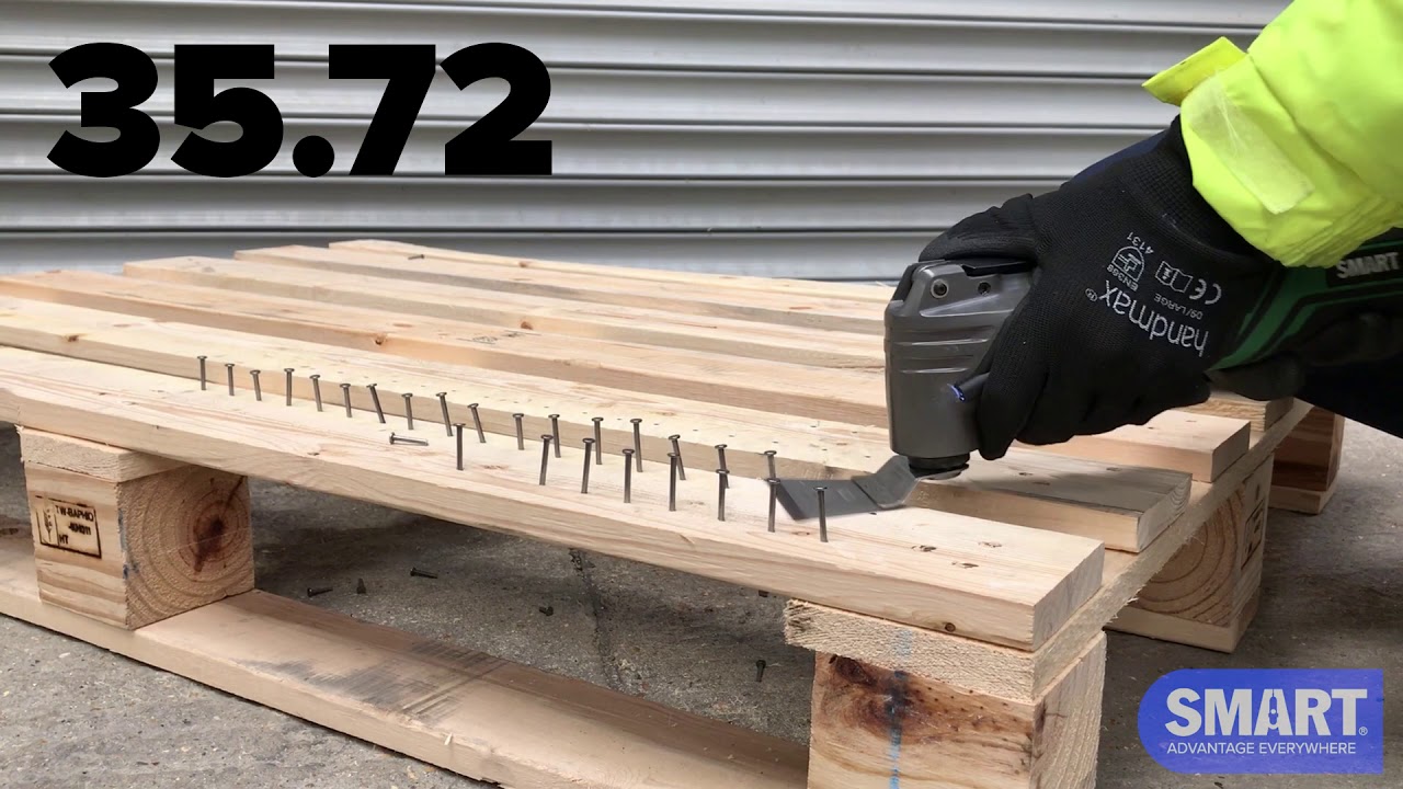 SMART Purple Series Multi-tool Blade Cuts 50 Nails in 63 Seconds - YouTube