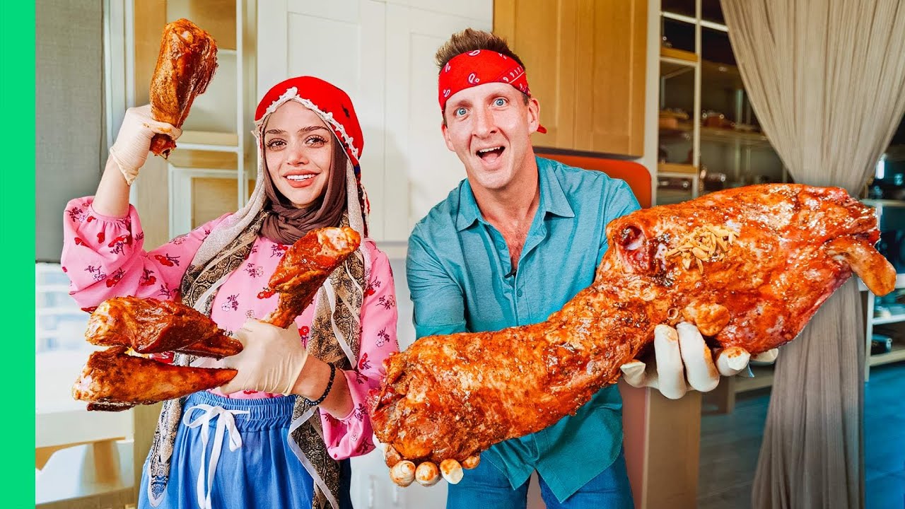 VIRAL Chef Cooks Sheep Head!! Extreme Arab Food in Lebanon!! - YouTube