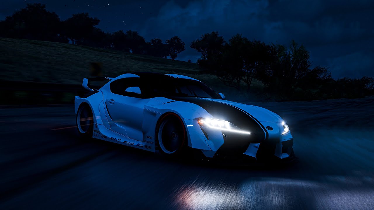 Toyota SUPRA mk5 - NIGHT - Forza Horzion 5 - 11 Minutes gameplay - YouTube