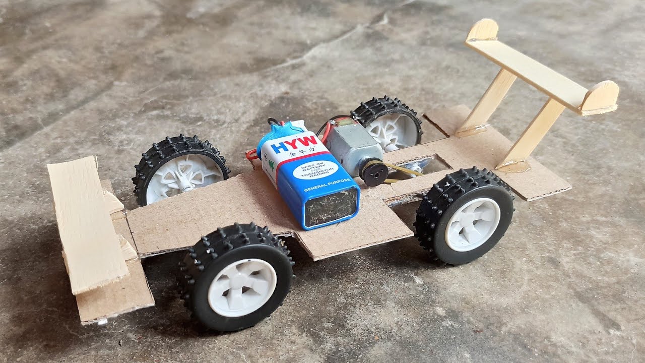 How To Make Car at Home - Diy high speed Gear Cardboard Car - YouTube