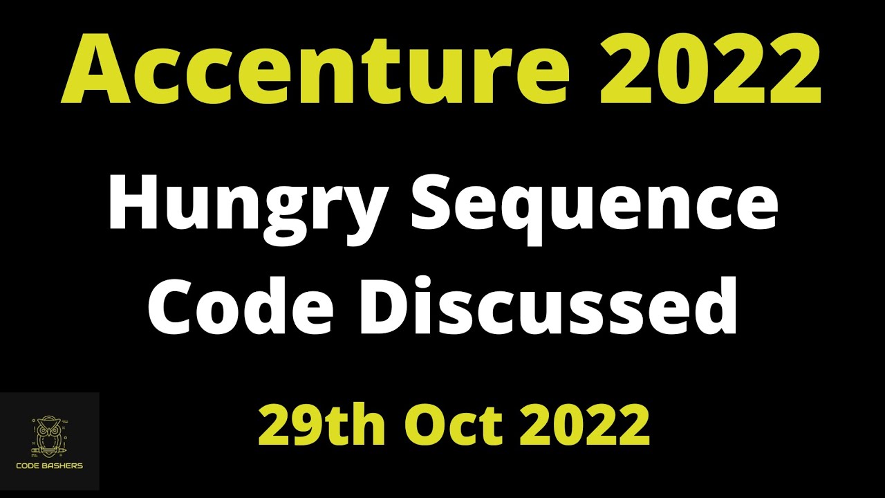 Accenture Coding Questions Asked Today | Hungry Sequence , Days Bw two ...