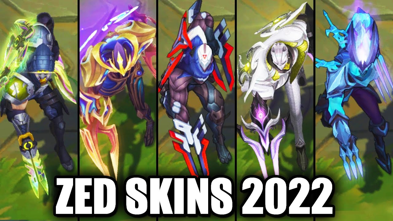 ALL ZED SKINS 2022 | League of Legends - YouTube