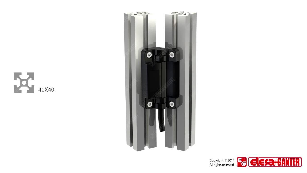 CFSW. - Hinges with built-in safety multiple switch - Types of assembly ...