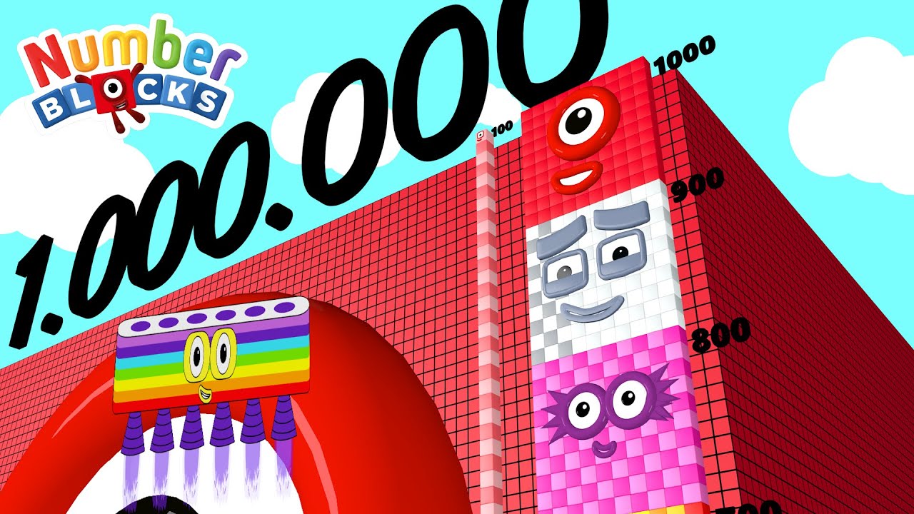 Numberblocks CUBE Step Squad 1 - 20 to 1000 MILLION to1,000,000 MILLION ...